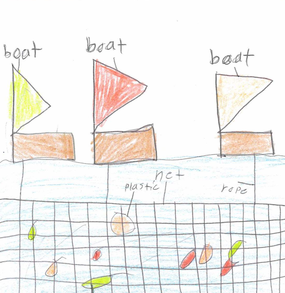 Plastic net catcher : Little Inventors